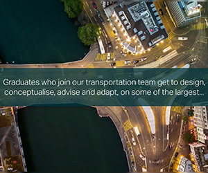 Join top employer AECOM as a transportation graduate