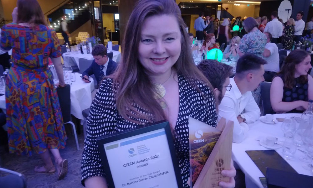 Chartered Institute awards Dr Martina Girvan from Arcadis