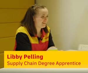 Libby Pelling embarks on a DHL Degree Apprenticeship